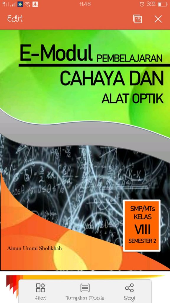 Pelatihan Pembuatan E-Modul Interaktif – Pendidikan Fisika